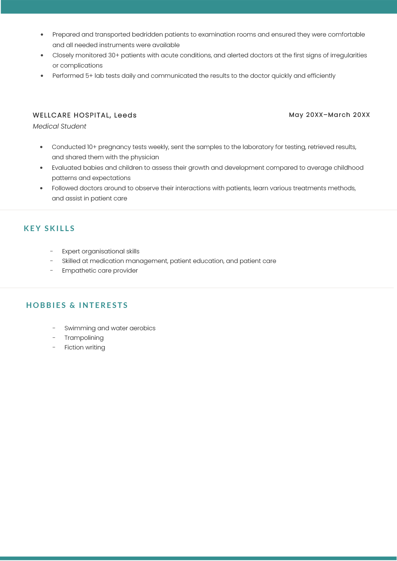 Medical Student CV: Example, Template, & Writing Tips