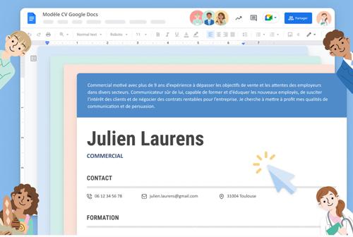 Modèles CV Google Docs gratuits à télécharger et compléter