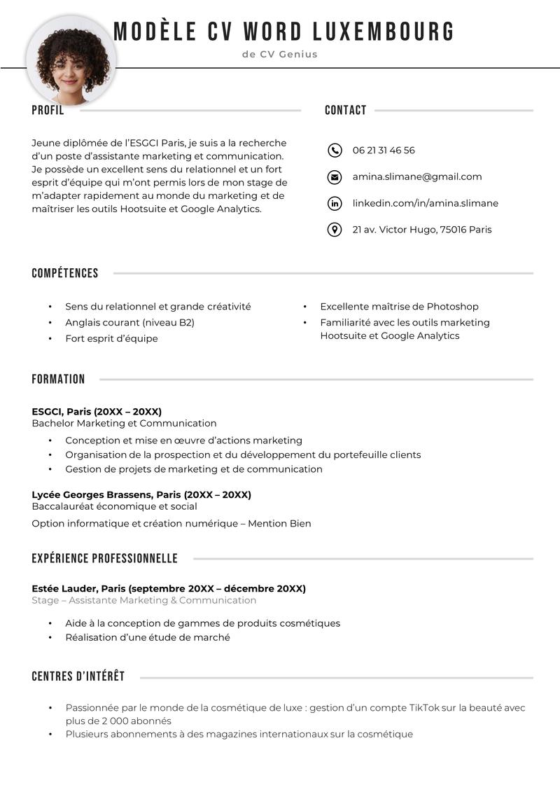 8 modèles de CV Word à télécharger par style et profil