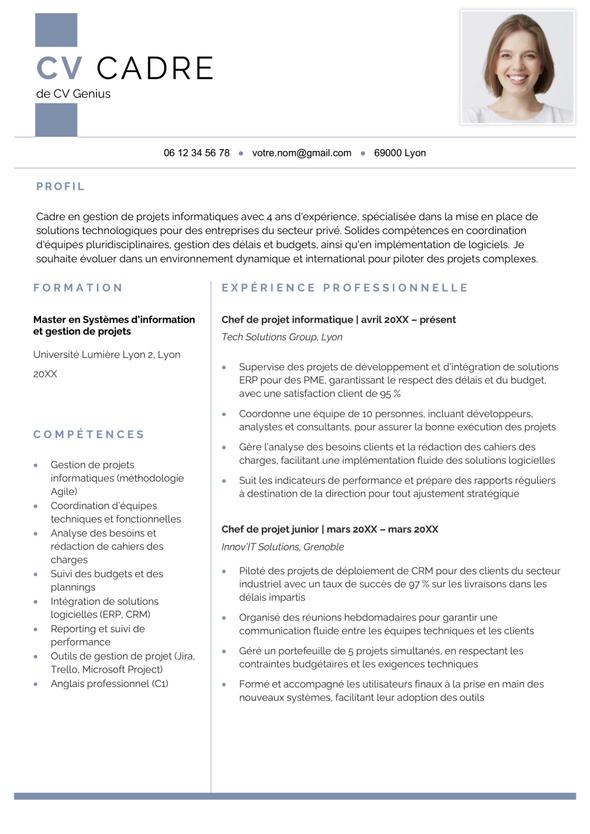 Modèles de CV – Word, LibreOffice, GDocs, PDF, LaTeX