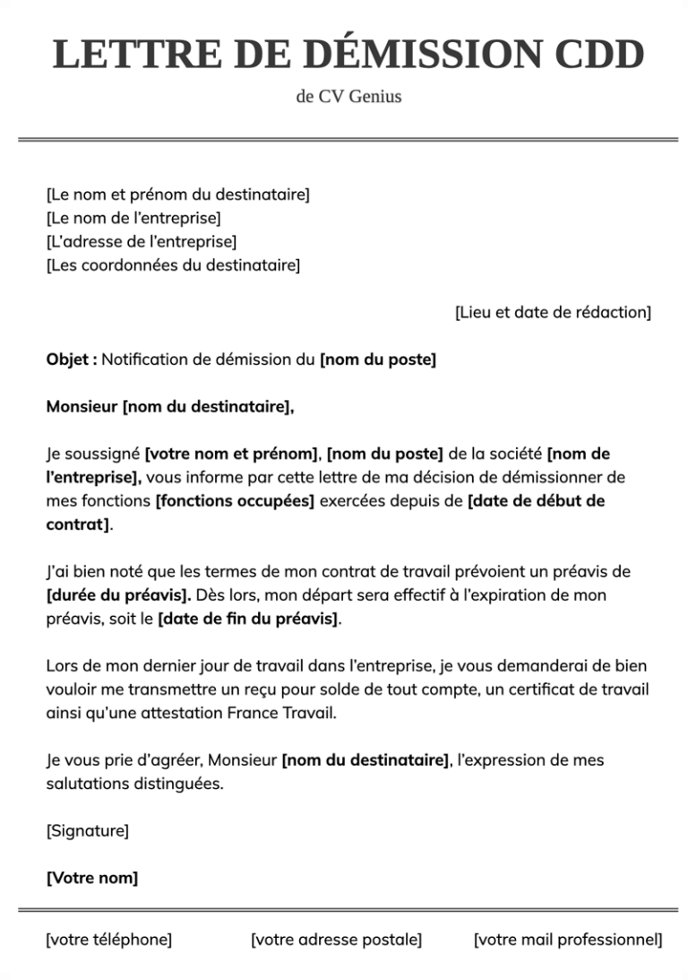 Comment écrire une lettre de démission - modèle et conseils