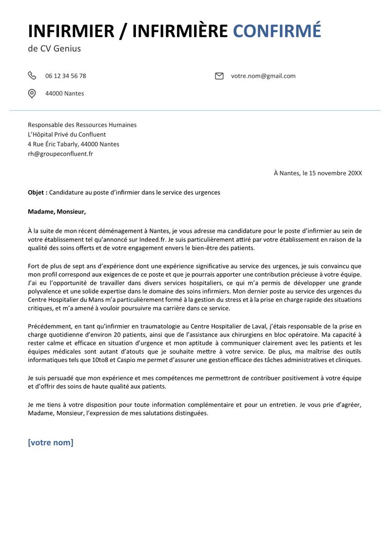 Exemples lettre de motivation infirmier et conseils