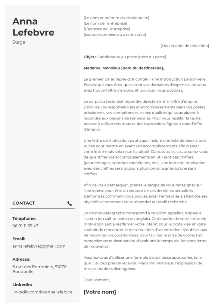 47+ exemples + 8 modèles de lettre de motivation gratuits