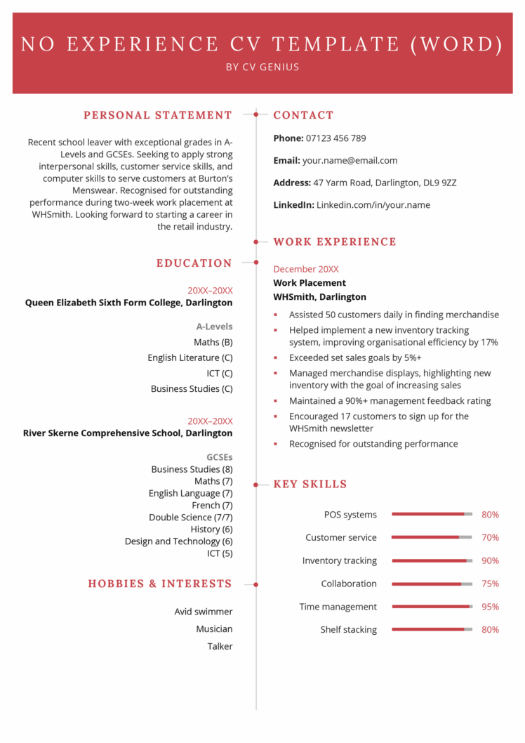 17 Free Downloadable CV Templates for Microsoft Word