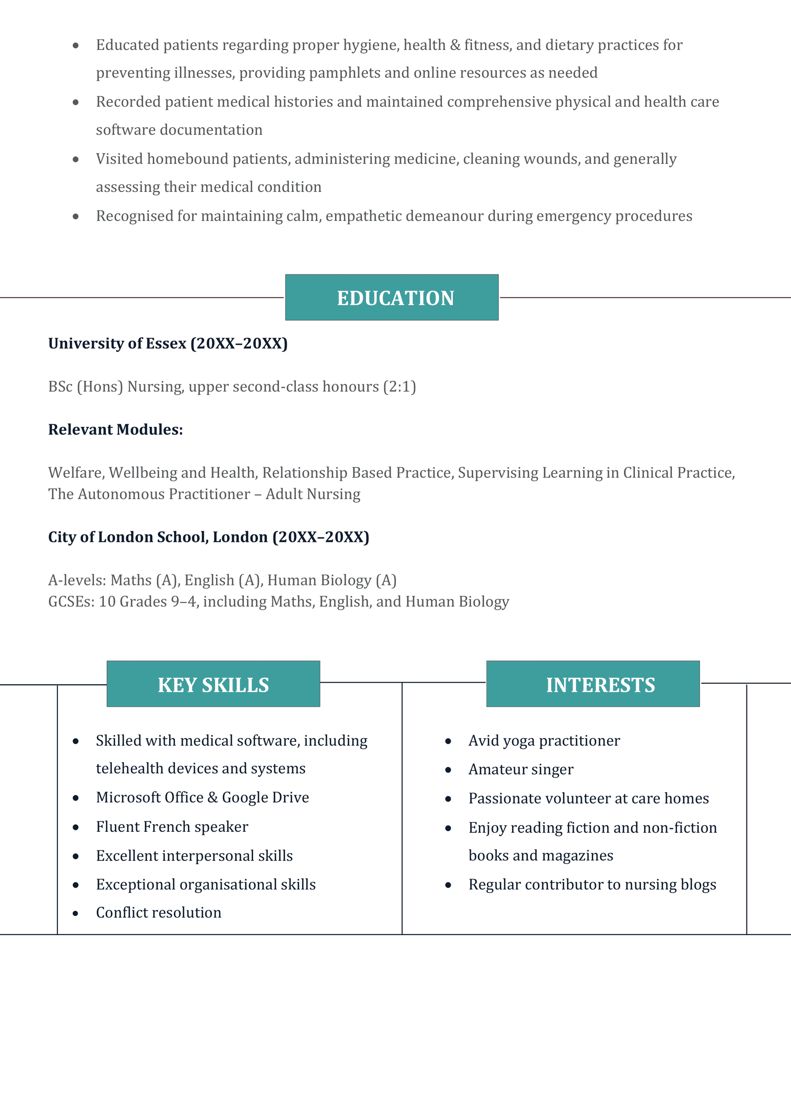 Nursing CV Examples & Writing Guide for 2024
