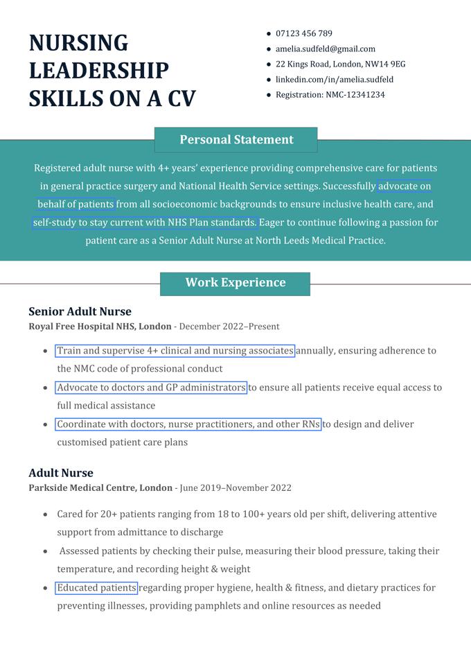 Resume Leadership Qualities