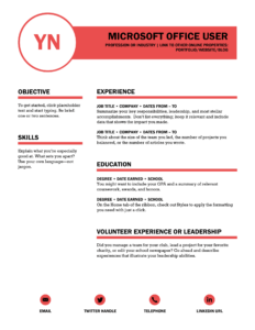 CV Templates for Word - 15 Best Free Downloads