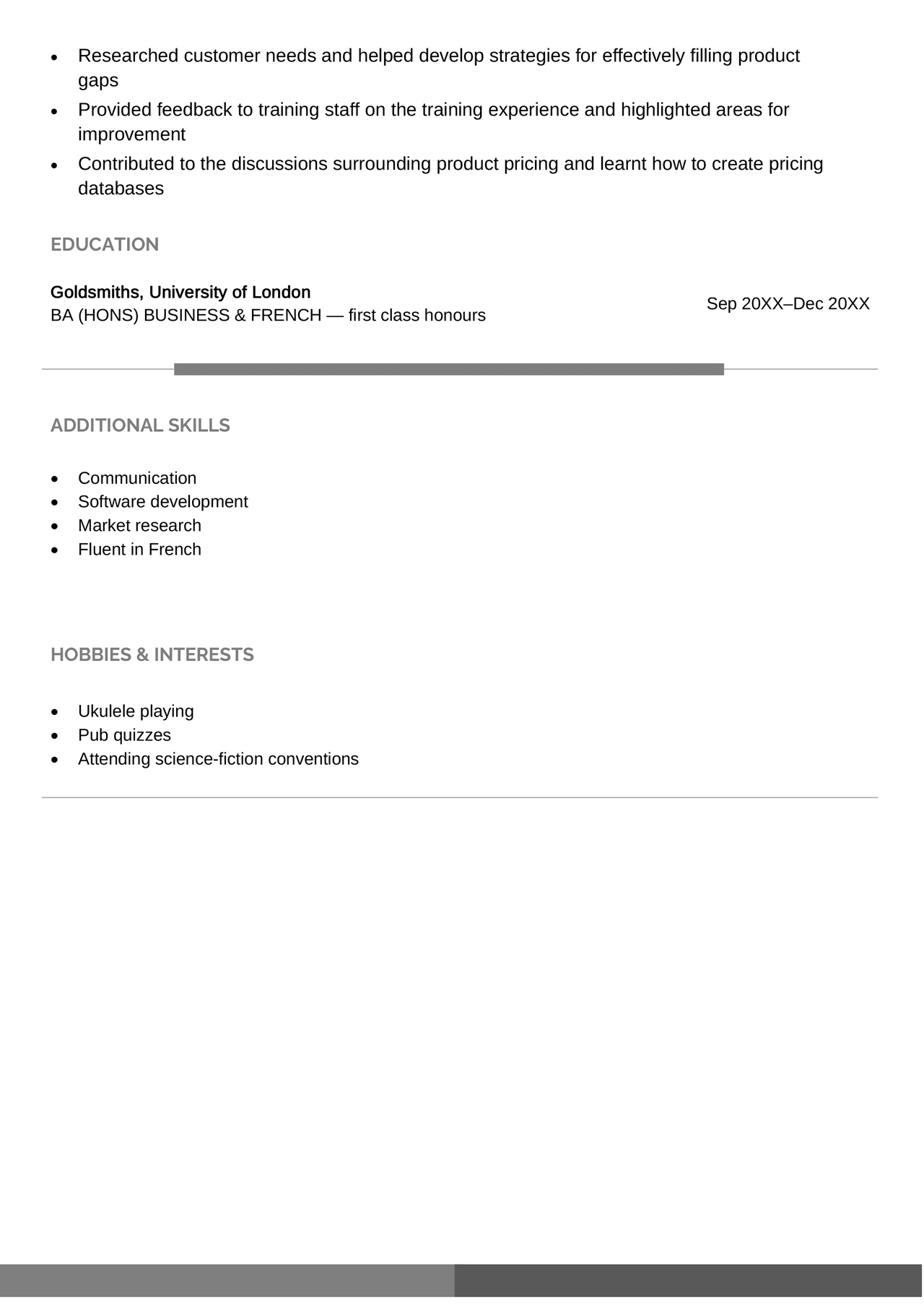 Product Manager CV Example & Writing Tips for 2025