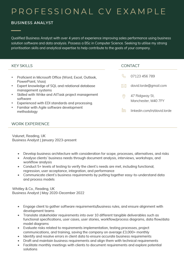 148+ CV Examples for UK Jobs in 2023 [Free Downloads]