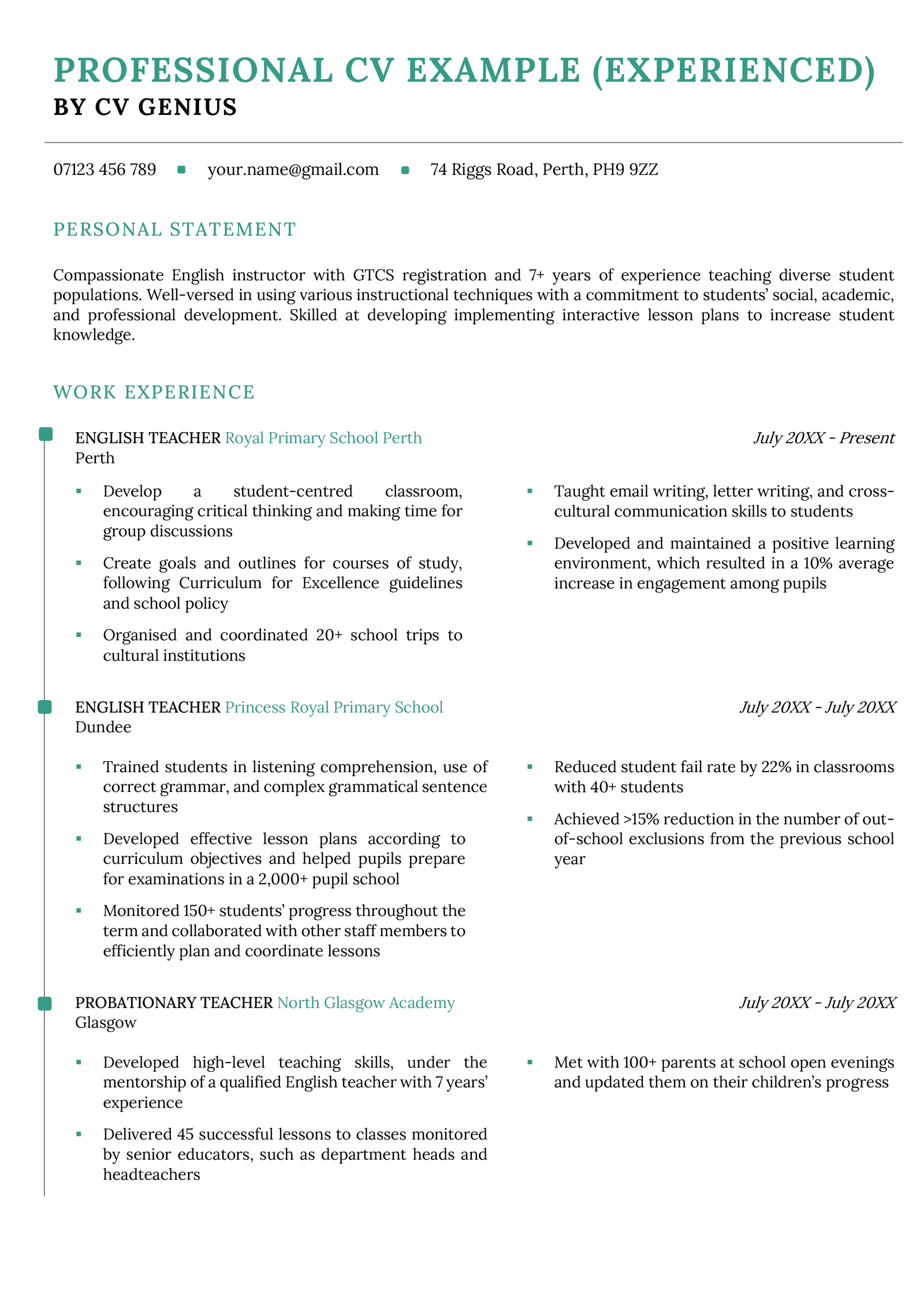 155+ Good CV Examples for UK Jobs in 2024 [Free Downloads]