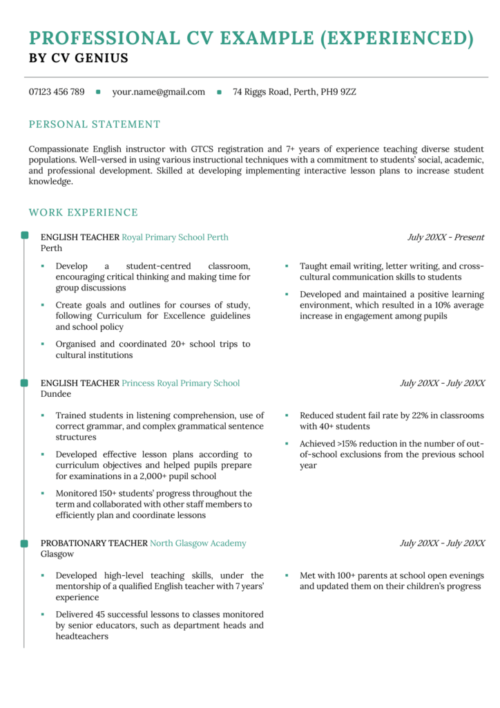 155+ Good CV Examples for UK Jobs in 2024 [Free Downloads]