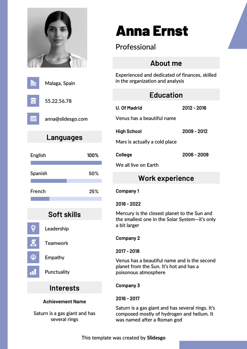 CV Templates for MS PowerPoint (Free Downloads)