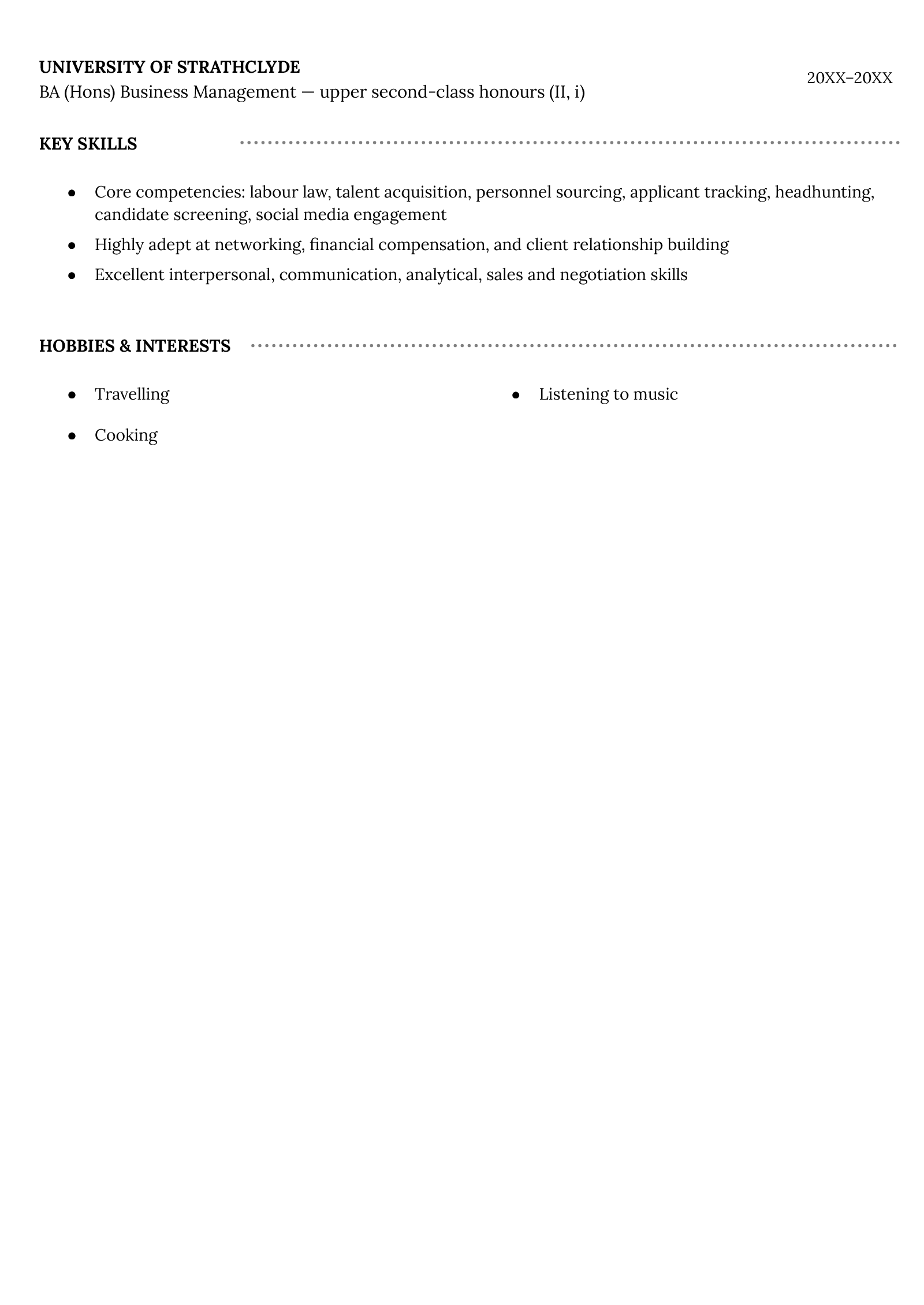 Recruitment Consultant CV Example & Writing Guide for 2024