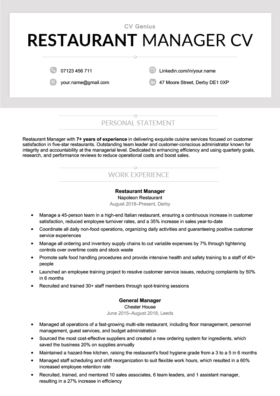 Kitchen Assistant CV - Example & Template (Free Download)