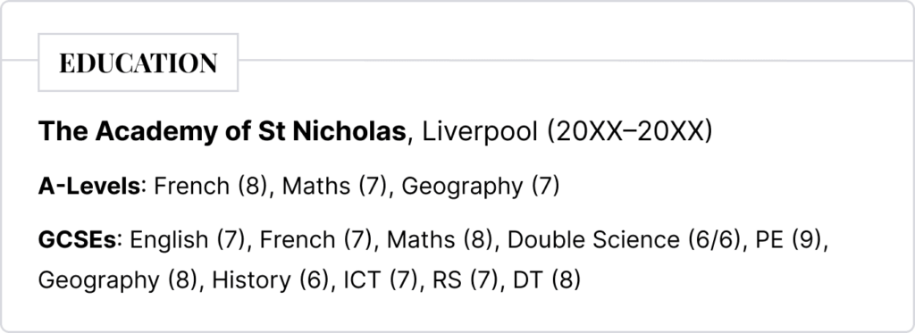 School Leaver CV - Examples, Writing Tips & Free Templates