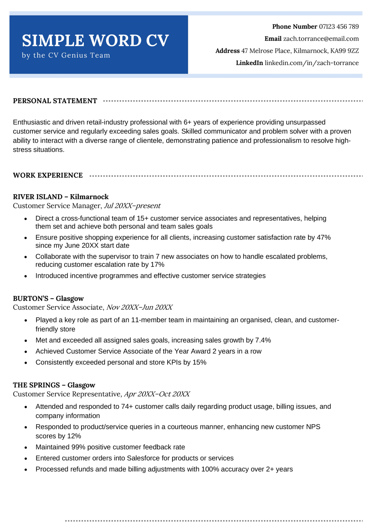17 Free Downloadable CV Templates for Microsoft Word