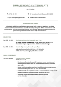 CV Templates for Word - 15 Best Free Downloads