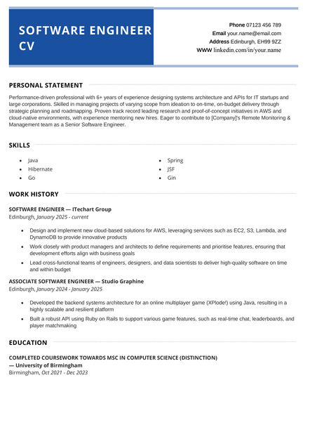 Engineering Bachelor Degree Template