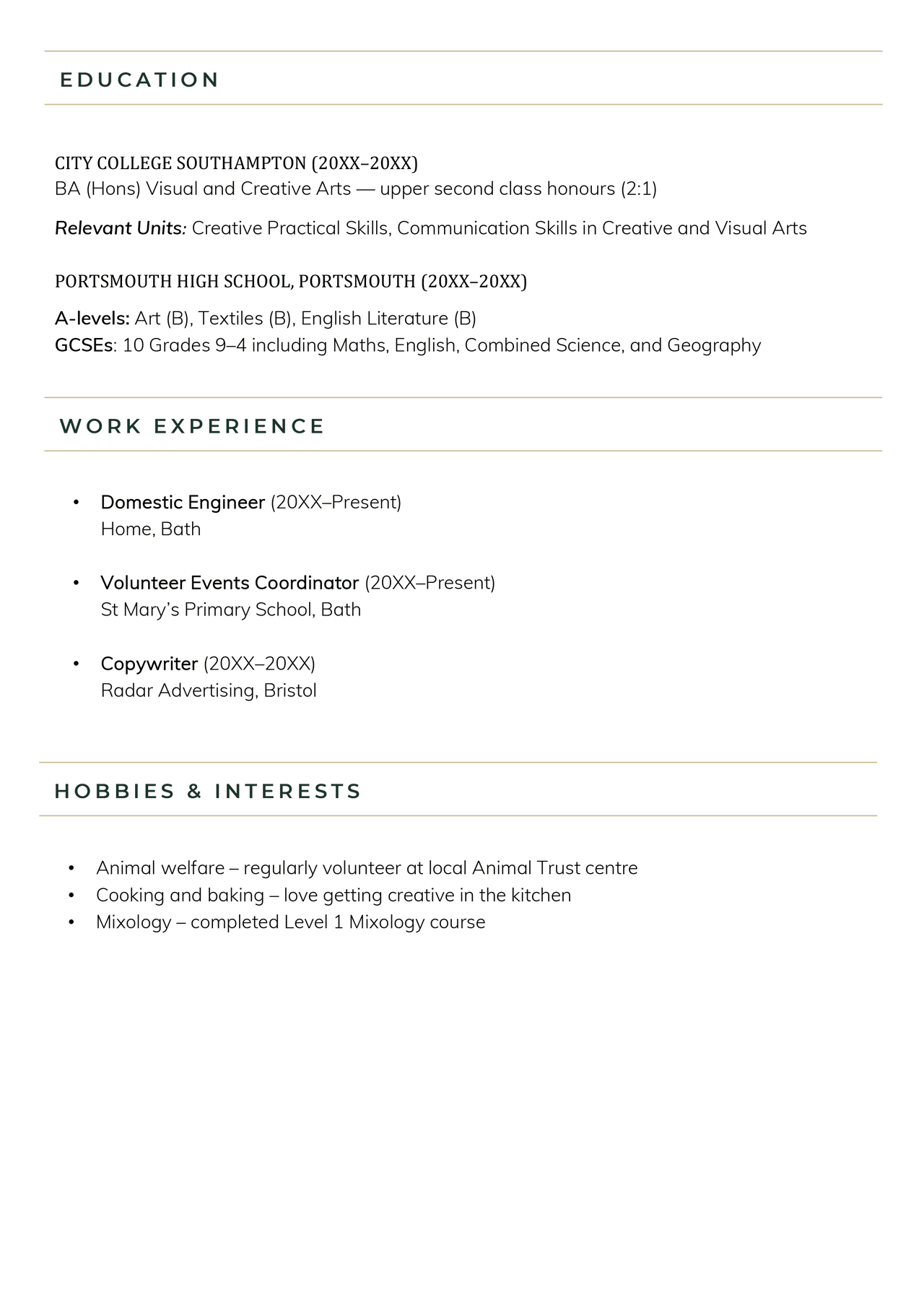 Stay at Home Mum CV Example & Writing Tips Stay at Home Mum CV Example & Writing Tips