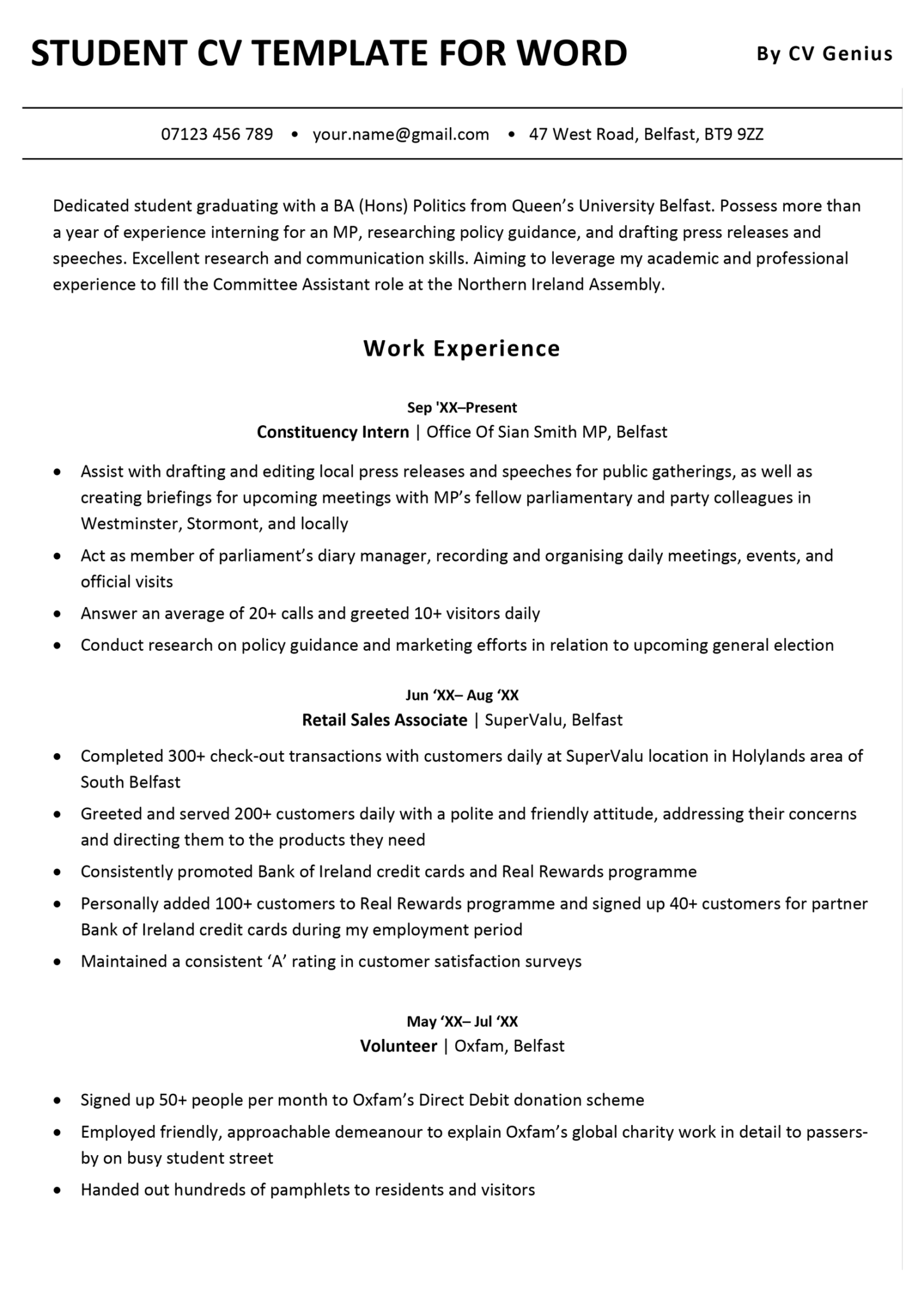 17 Free Downloadable CV Templates for Microsoft Word