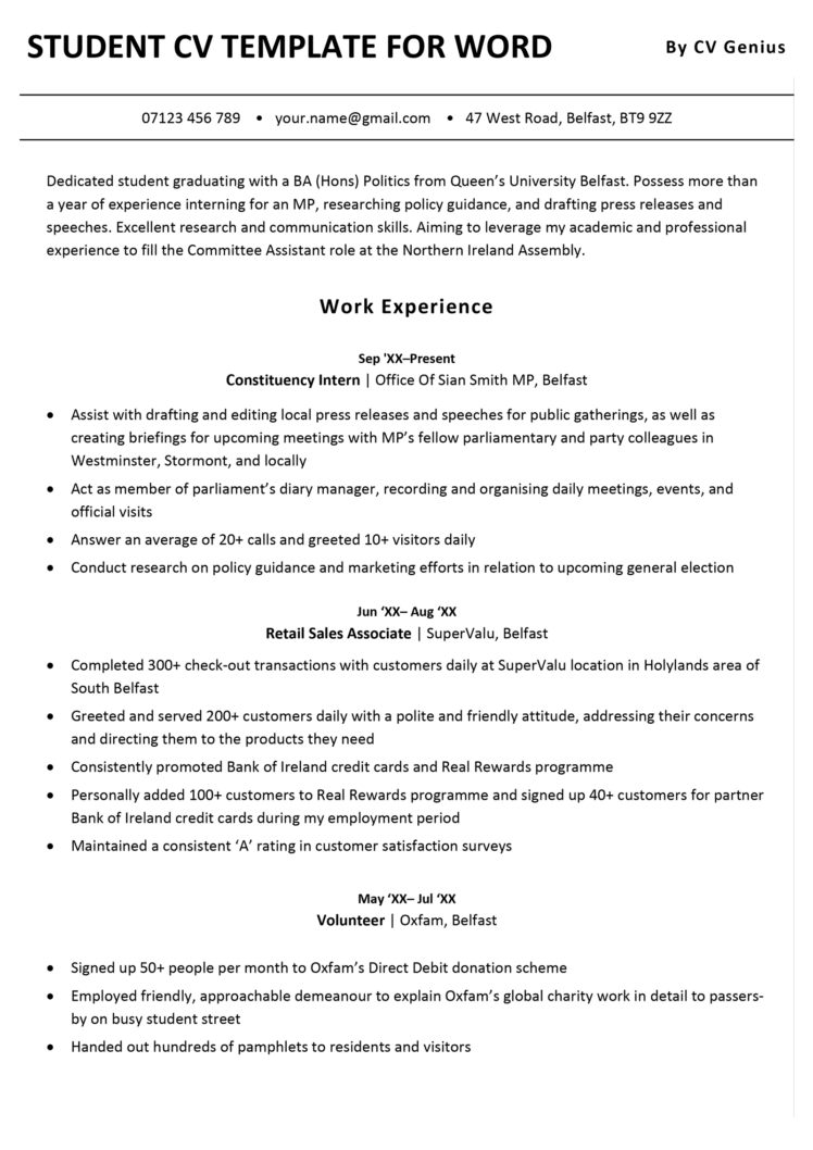 17 Free Downloadable CV Templates for Microsoft Word