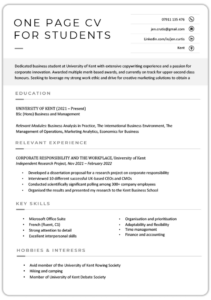Free One-Page CV Template & Examples [+ How to Write]