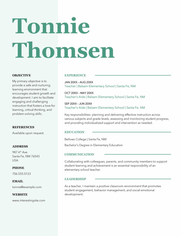 17 Free Downloadable CV Templates for Microsoft Word