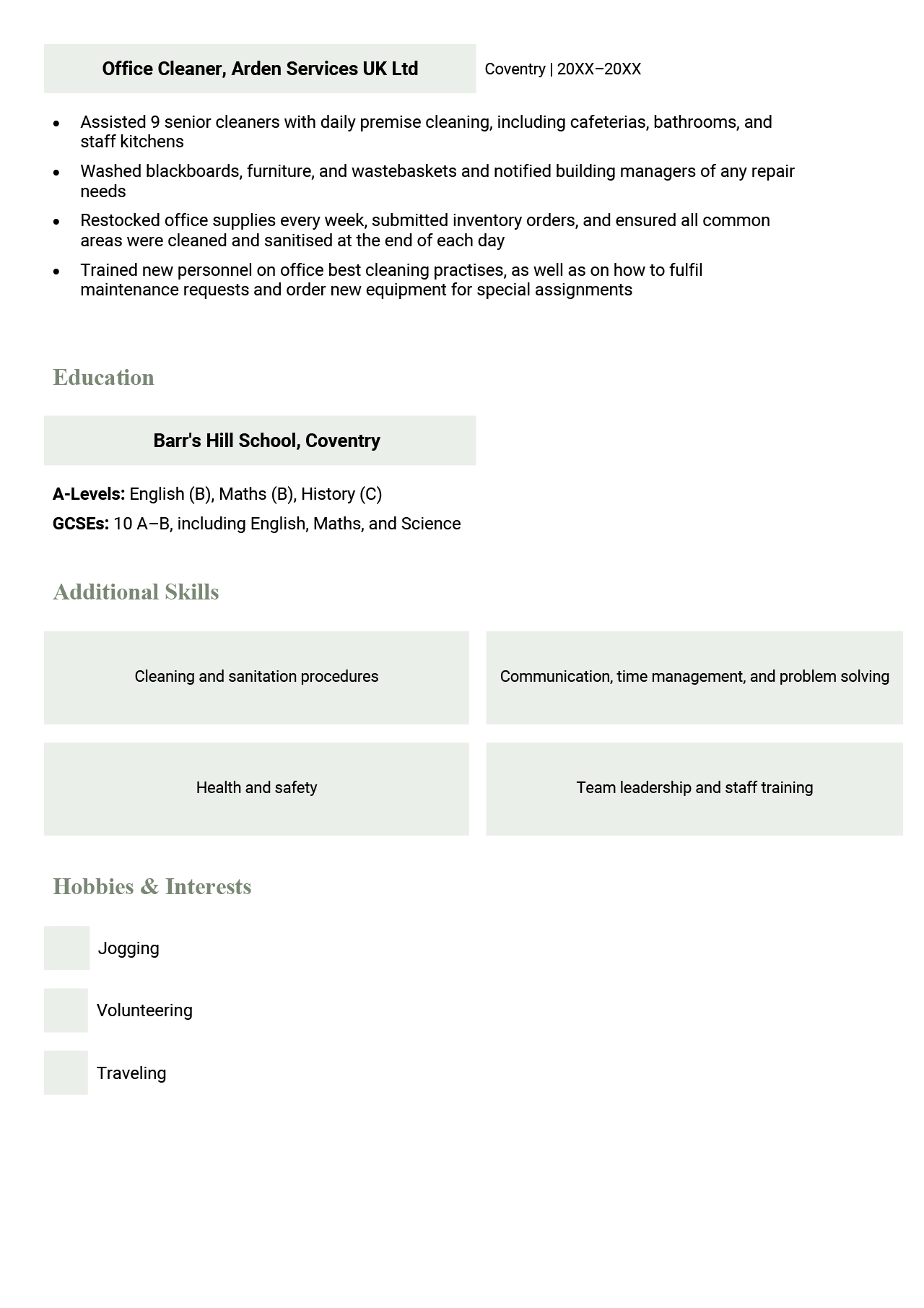 Supervisor CV Example, Template, & 18 Vital Skills
