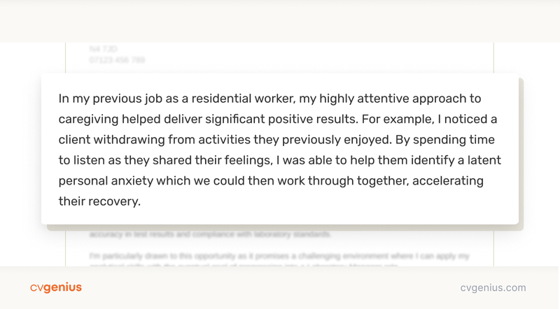 Support Worker Cover Letter (Example, Template, & Tips)