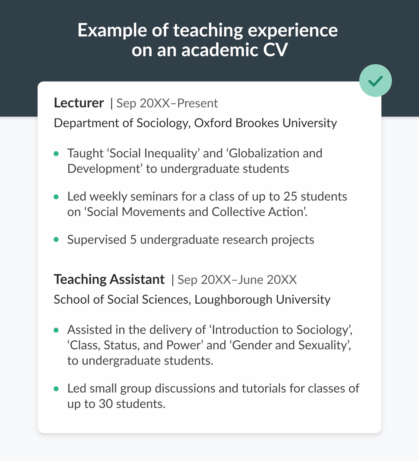 Academic CV Template, Examples, and How to Write