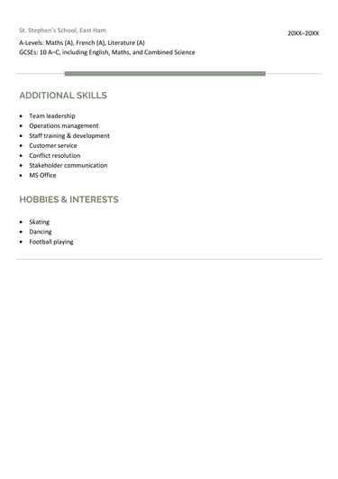 Team Leader CV: Example, Template, & Writing Tips