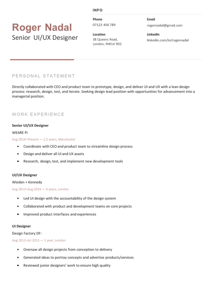 Basic & Simple CV Templates to Download for Free