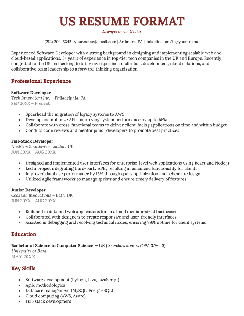 Best CV Format for 2025 (Examples and Templates for Any Job)